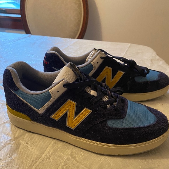 New Balance | Shoes | New Balance Vintage Blueyellow Suede Shoes | Poshmark